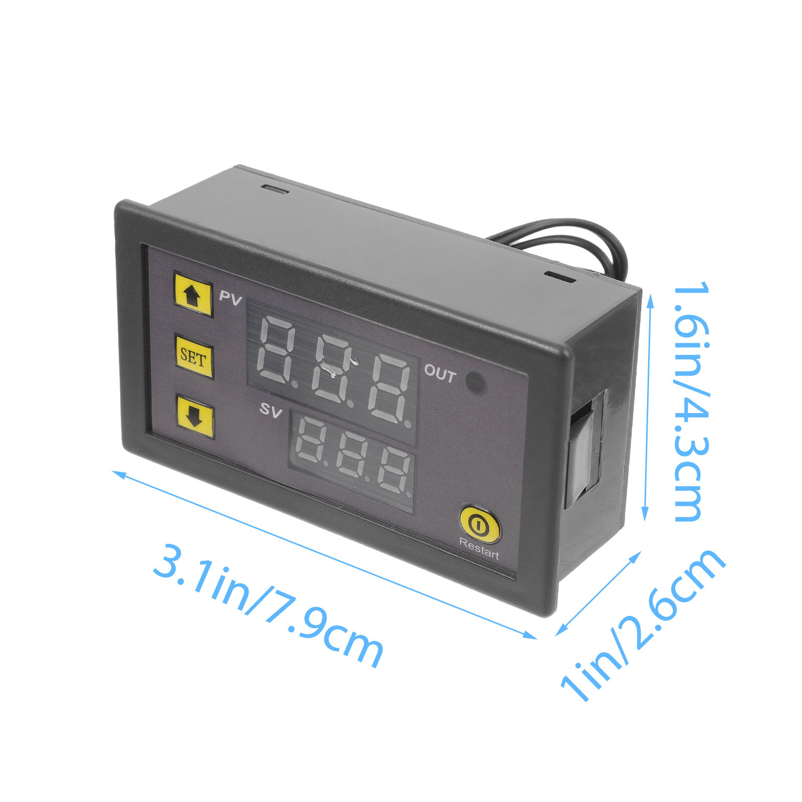 Цифровой Термостат С Точным Измерением Температуры 12V Для Дома Офиса Магазина Черный Size 1