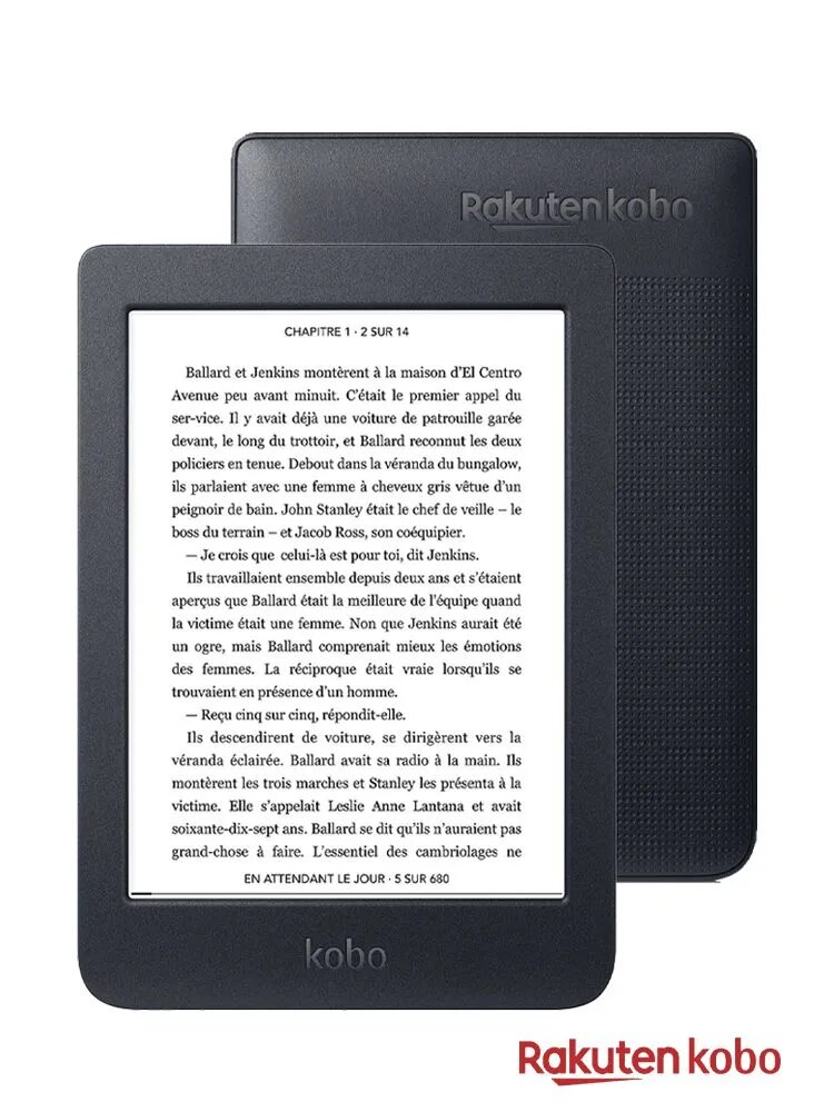 KOBO 6" Электронная книга kobo nia, черный матовый
