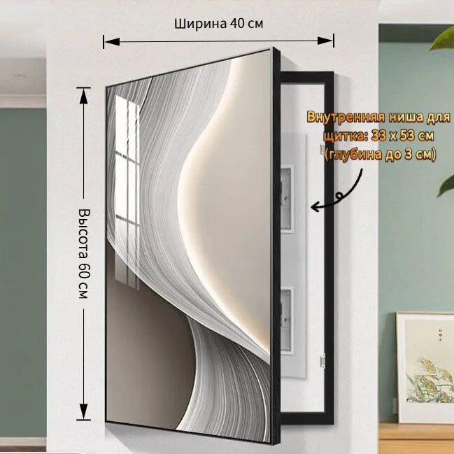 Защитная панель для электрощита 40x60 см