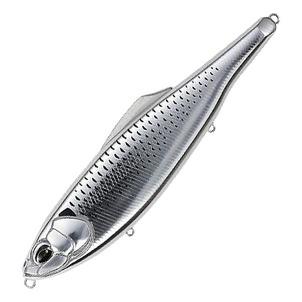 Джеркбейт DUO Rough Trail Kono Flat 240 #CSA0617 Silver Slash Mullet, всплывающий, 145 г.