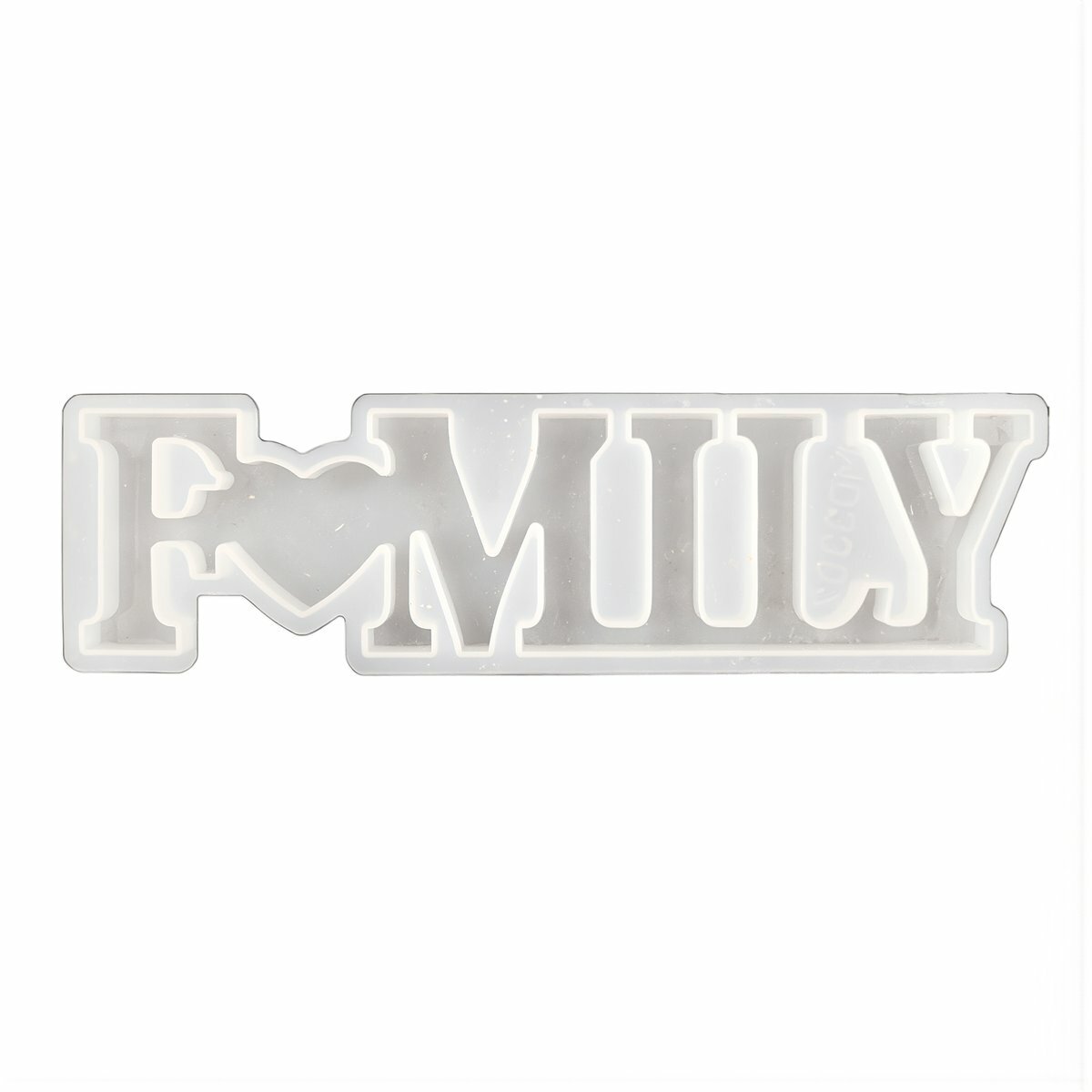 Форма силиконовая размером 259мм для эпоксидной смолы рукоделие FAMILY декор для домашнего интерьера, поделки своими руками для хобби