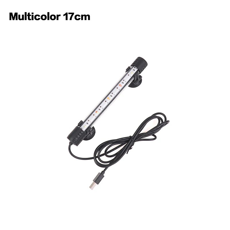 USB Подводный Светильник для Аквариума LED 17-47см 17CM Multicolor