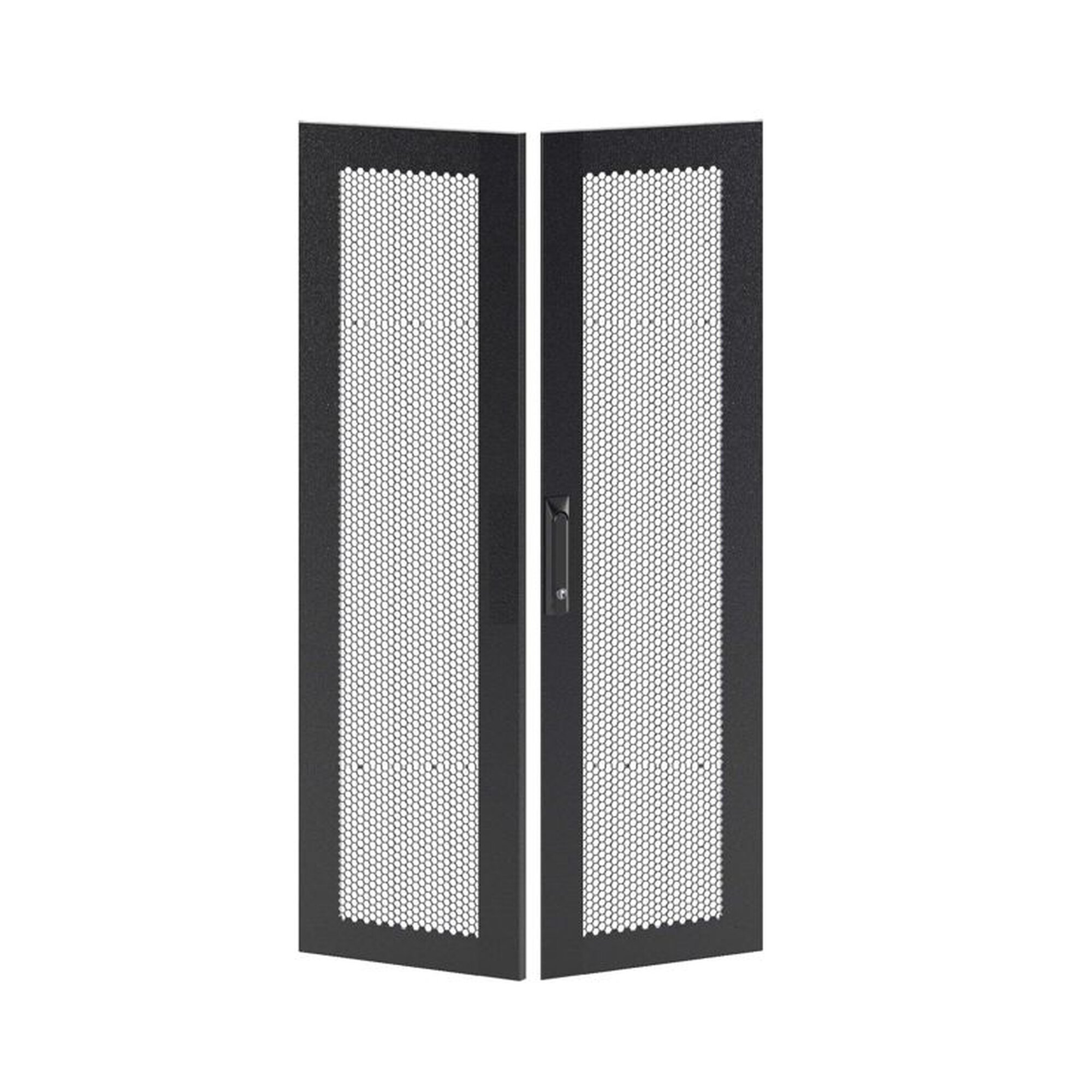 Дверь двустворчатая для IT-CQE 1400х800 перфорир. RAL9005 DKC RBITCPMD1480