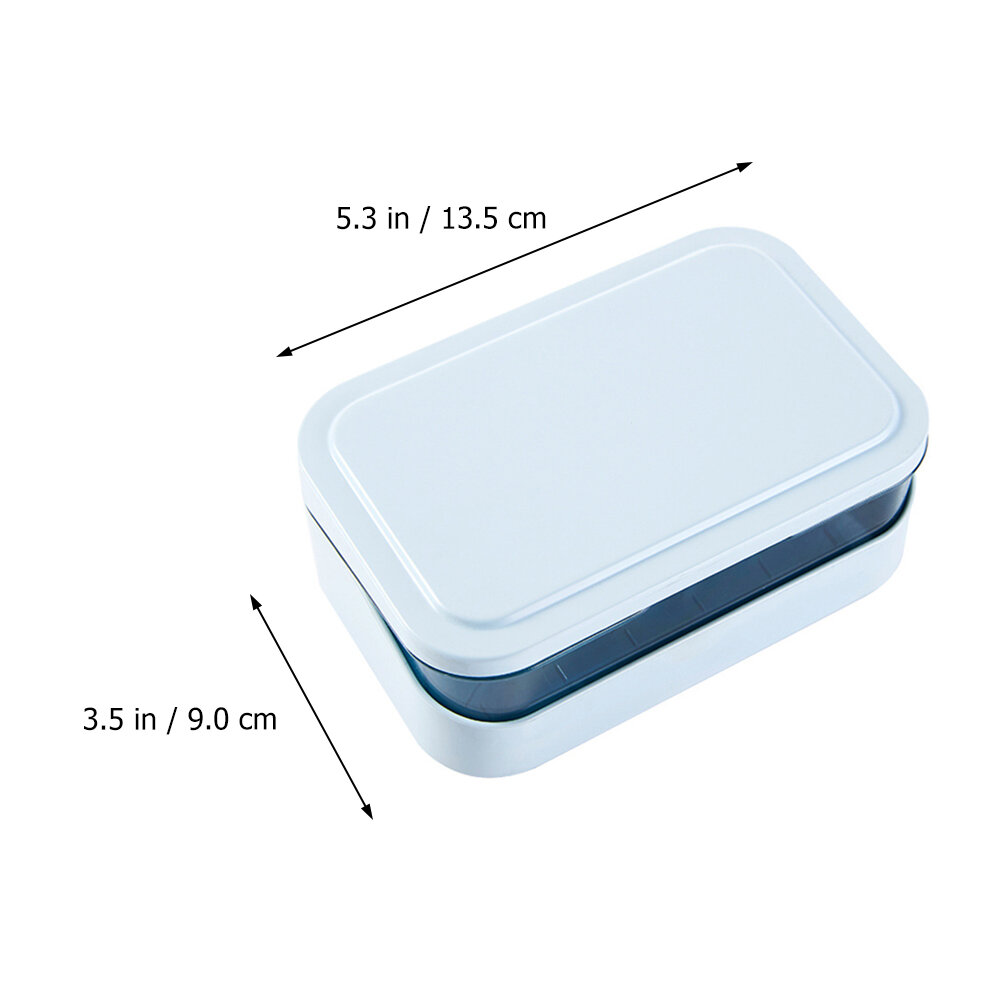 Подставка Для Мыла С Противоскользящей Крышкой Из Пластика Аbs 13.5X9X5.5Cm