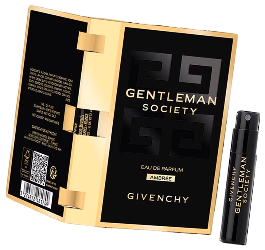 Живанши Джентльмен Социети Амбра пробник парфюма 1 мл для мужчин - Givenchy Society Ambree