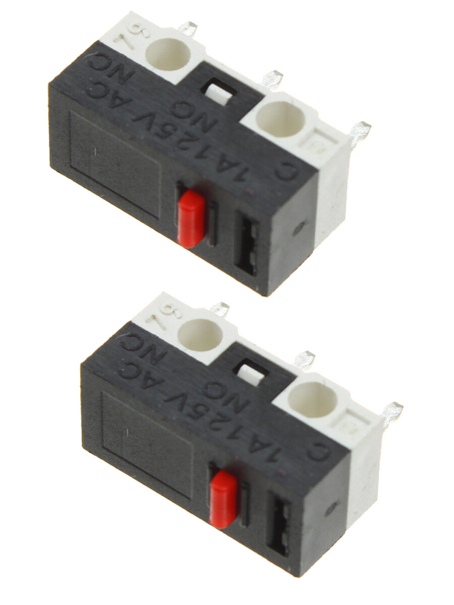 Микропереключатель 12.8*6.5*5.8 мм (упаковка 2шт) Ruichi DM1-01P-3-1 2А 125В VAC