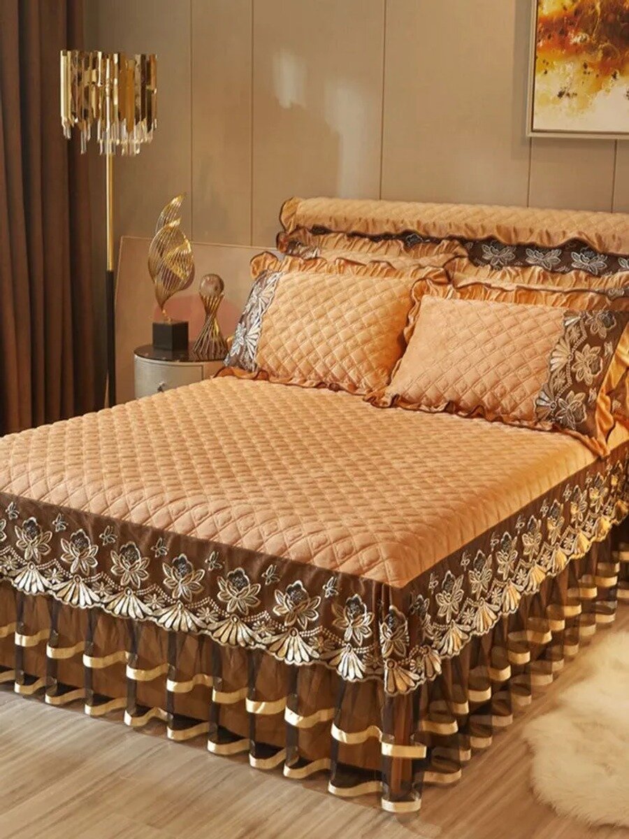 AiWinsure Покрывало European velvet bedspreads, Бархат с размерами: 200 см х 150 см