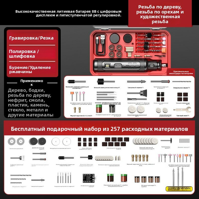 Немецкая компактная ручная электрическая шлифовальная машинка, многофункциональная для резьбы по нефриту и дереву, гравировки, полировки и сверления, мини-электроинструмент.