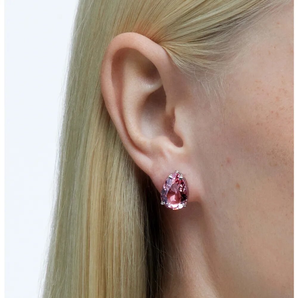Серьги, кристаллы Swarovski, размер 14 мм, цветной — фото 1