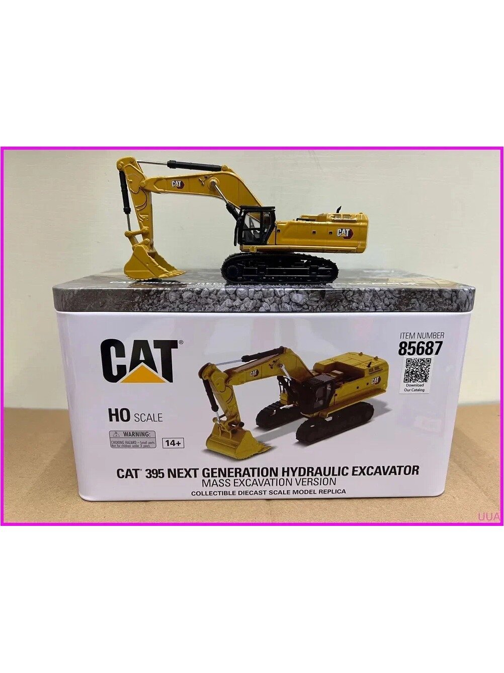 CAT 395 Экскаватор Diecast Модель 1:87 с Подвижными Элементами - Коллекционный Спецтранспорт (85687)