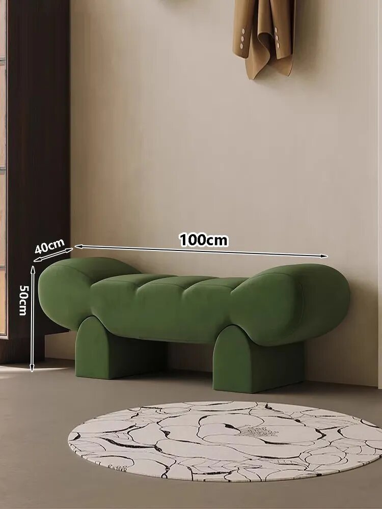 Кушетка, механизм На пол, 100х40х50 см, зеленый