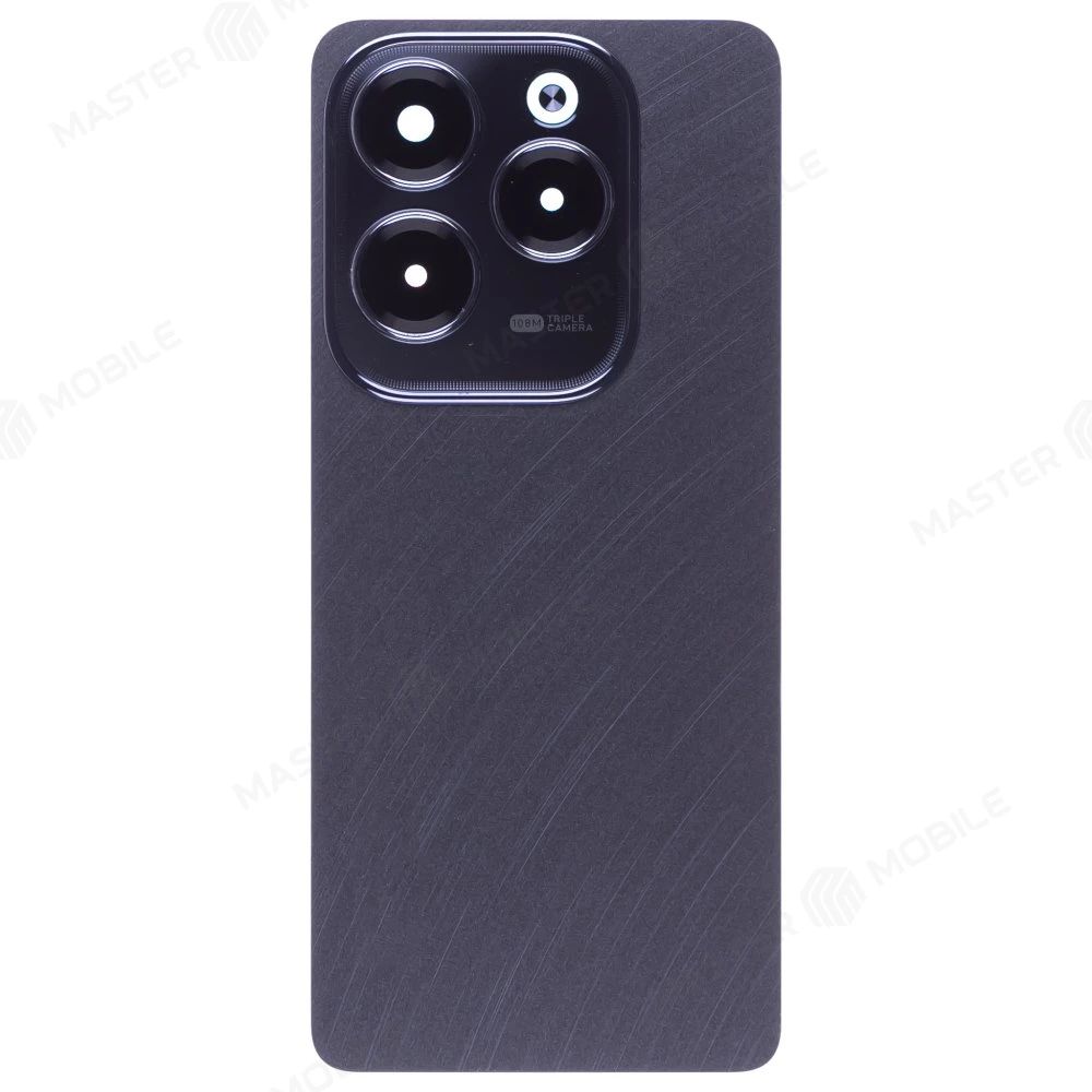 Задняя крышка для Infinix Hot 40 Pro (X6837) (черный) (в сборе со стеклом камеры)