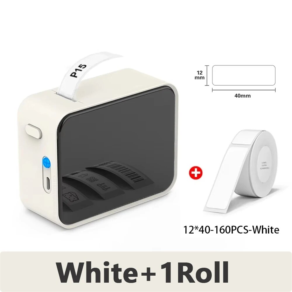 Термопринтер Marklife P15 Mini Bluetooth, White