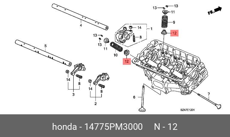 Пружина Org (HONDA 14775PM3000)