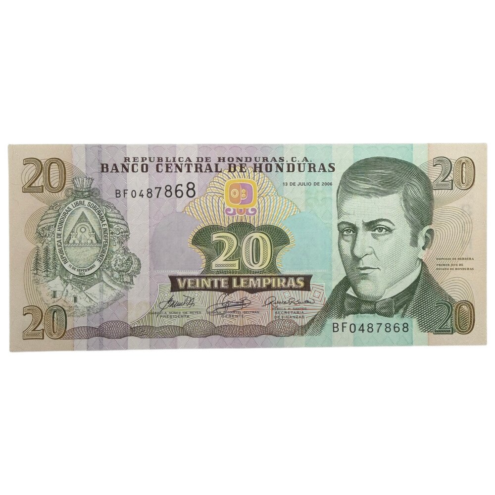 Гондурас 20 лемпир 2006 г. (Серия BF)