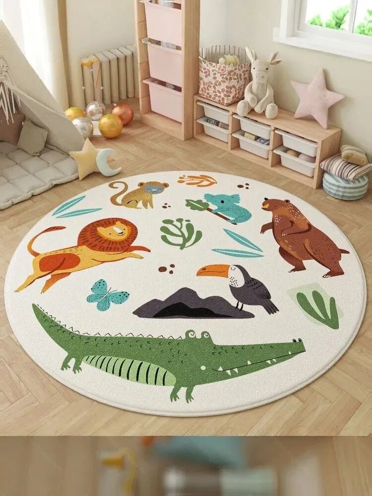 Home Story Коврик для детской 120x120 см 3 мм животные