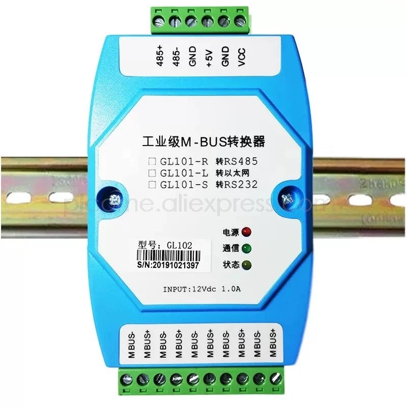 PLCOME Конвертер MBUS USB GL101-U 200 нагрузок GL102 MBUS-Modbus