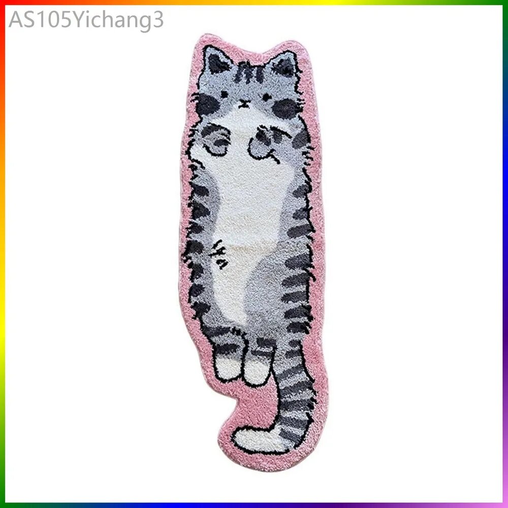 Коврик для детской 40x120 см животные серый