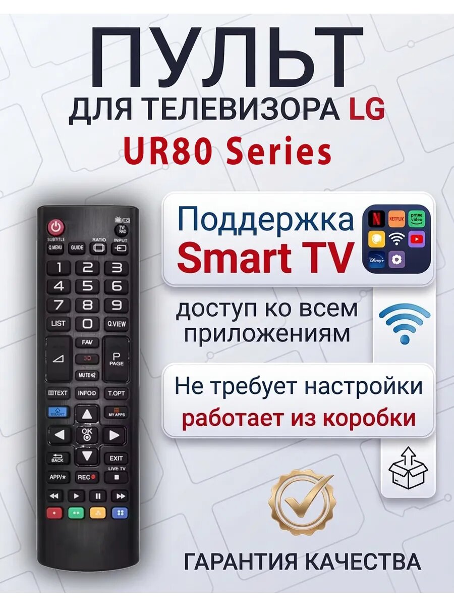 Пульт для телевизора LG UR80 Series