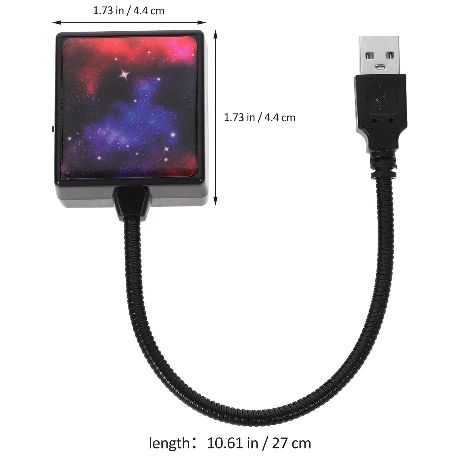 Проектор Звездного Неба USB Для Авто И Дома Романтическая Подсветка В Интерьер 27.00X4.40X2.50Cm