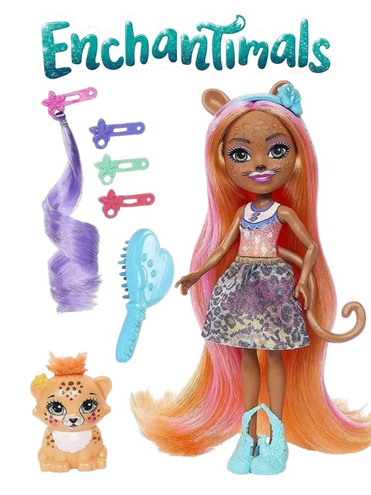 Mattel Enchantimals HNV30 кукла Энчантималс гепард Чериш с питомцем