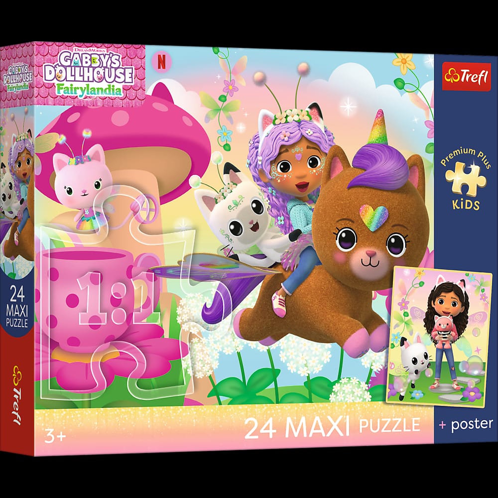 Пазл Trefl Premium Plus Kids Кошачий домик Габби, 24 элемента