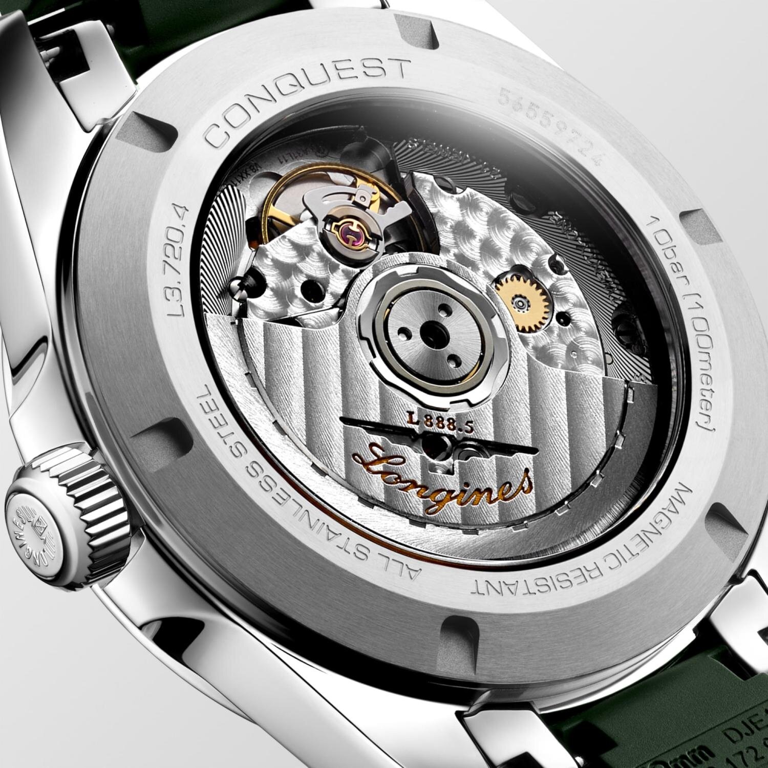 Наручные часы LONGINES, зеленый — фото 1