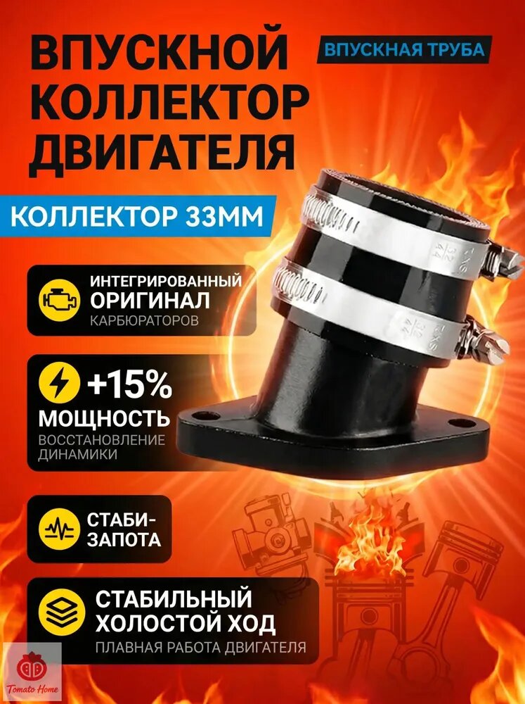 Впускной коллектор мотоцикла с прокладкой и соединителем запуска, 32 мм, для кроссовых мотоциклов CQR250 и CRF