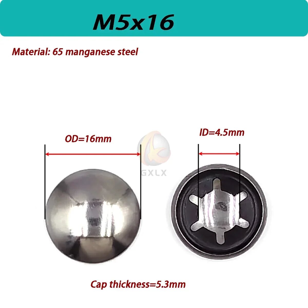 Зажим подшипника из стали 65Mn 20pcs M5x16
