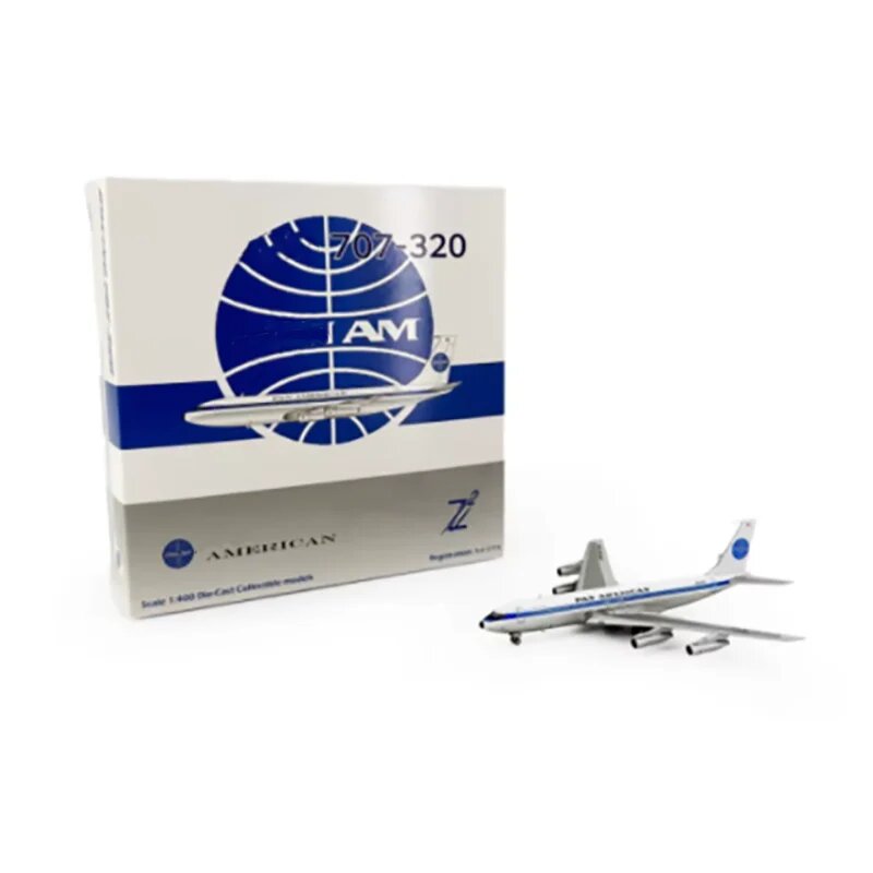 Модель самолета Z² B707-320 из сплава, масштаб 1/400, классическая коллекционная статическая модель для взрослых