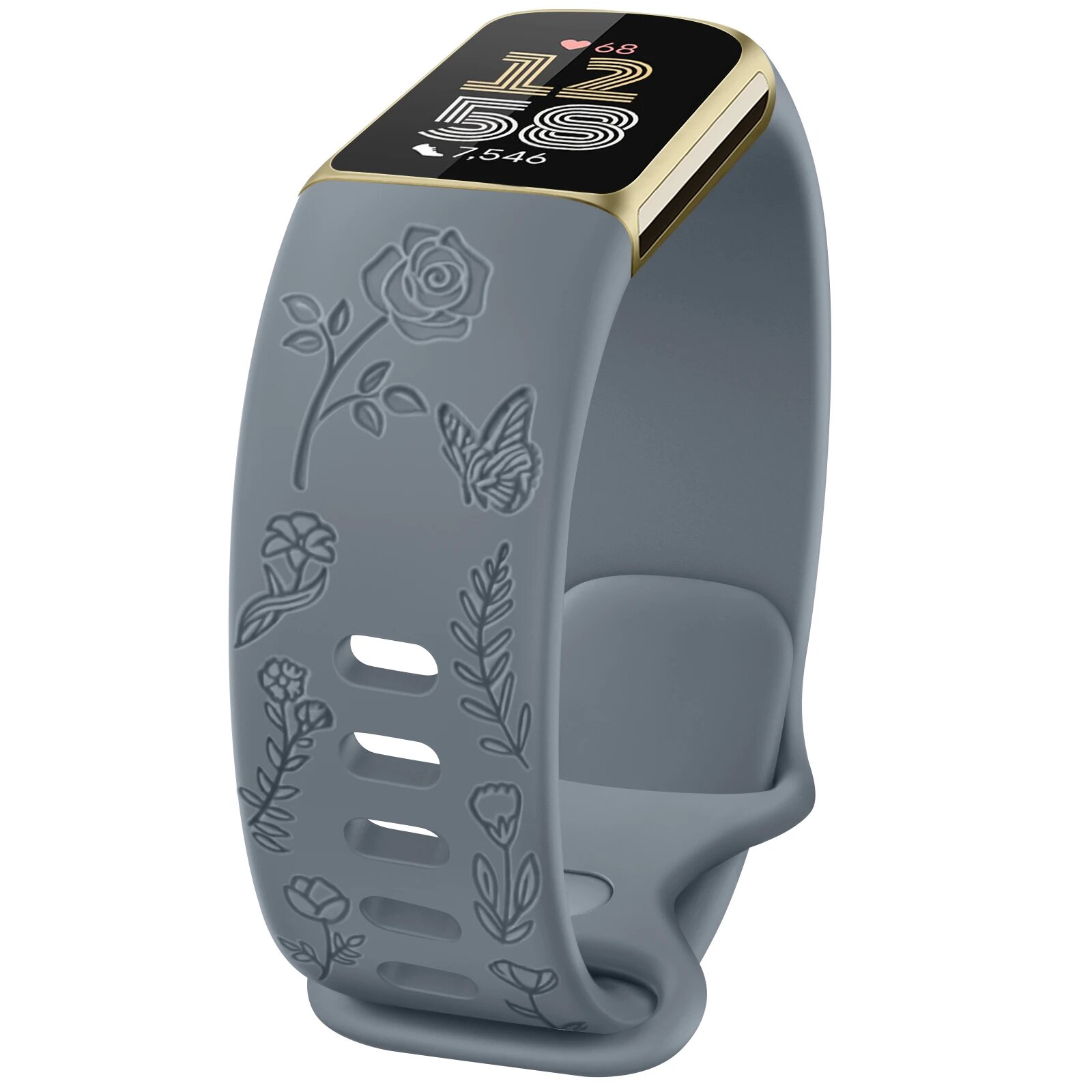 Ремешок для Fitbit Charge 5/Charge 6 Correa Серый, For Charge 5, Blue-gray
