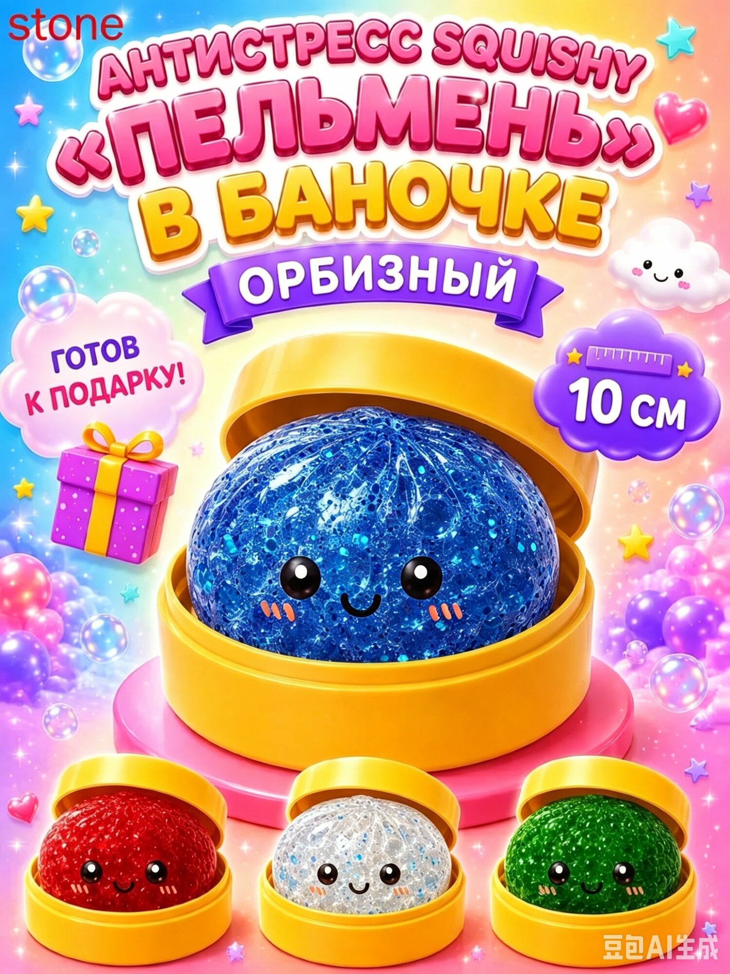 Сквиш Пельмень Антистресс Орбизы
