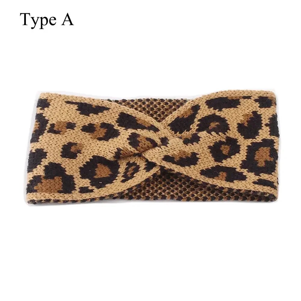 Вязаная повязка на голову Leopard Type A