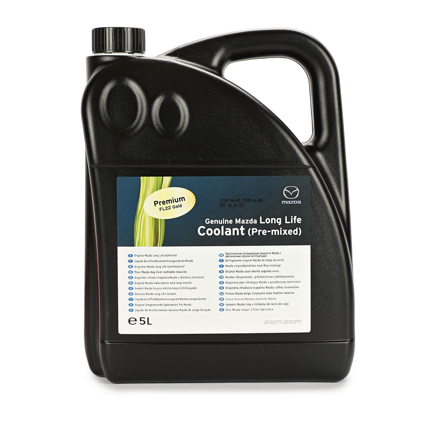 Антифриз Long Life Coolant (Pre-Mixed) G11 Готовый -44C Зеленый 5Л (Mazda L247CL0054X)