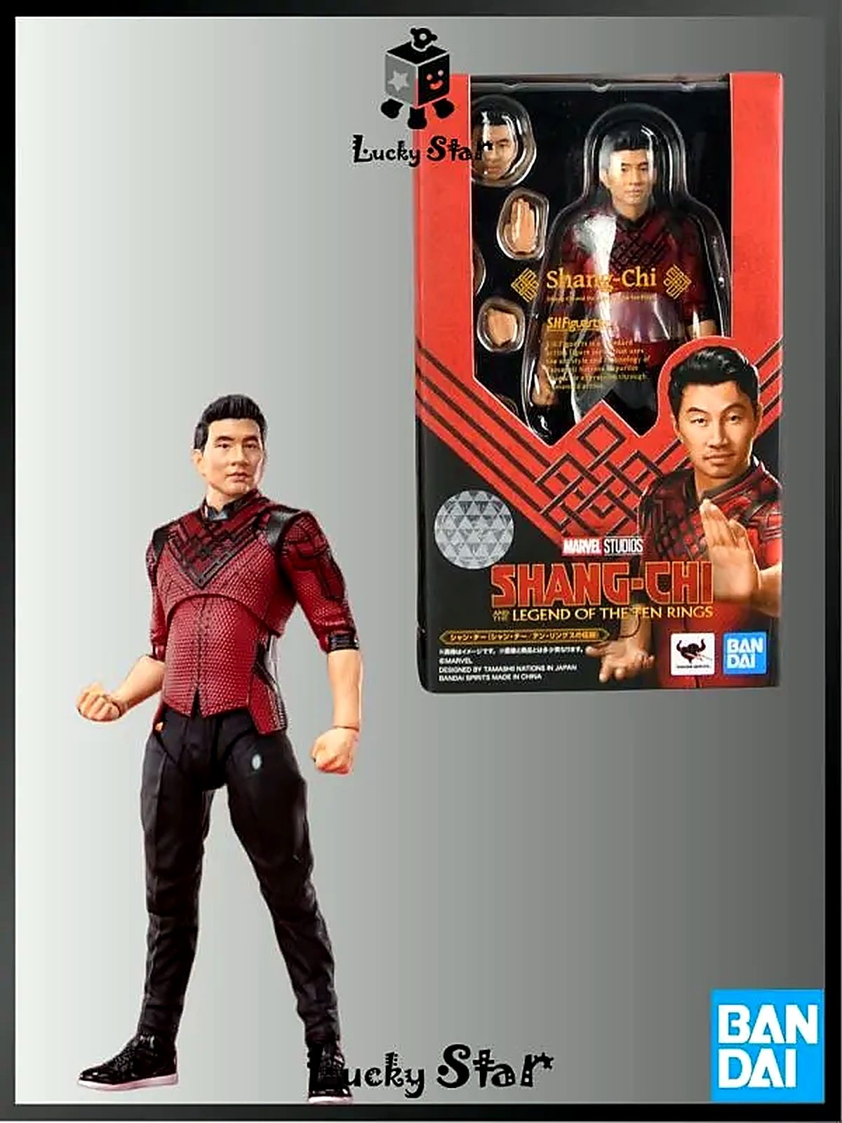 (Фигурки)BANDAI S.H.F The Movie Shang-chi and the Legend of the Ten Commandments Shang-chi Genuine 15cm