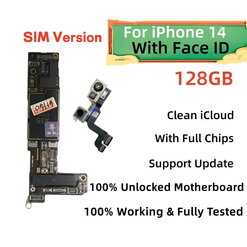 Материнская Плата iPhone SIM 14 128g Face