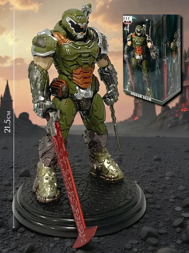 Фигурка Дум морской пехотинец Думгай Палач Рока / Doom Eternal Doomguy (21,5см)
