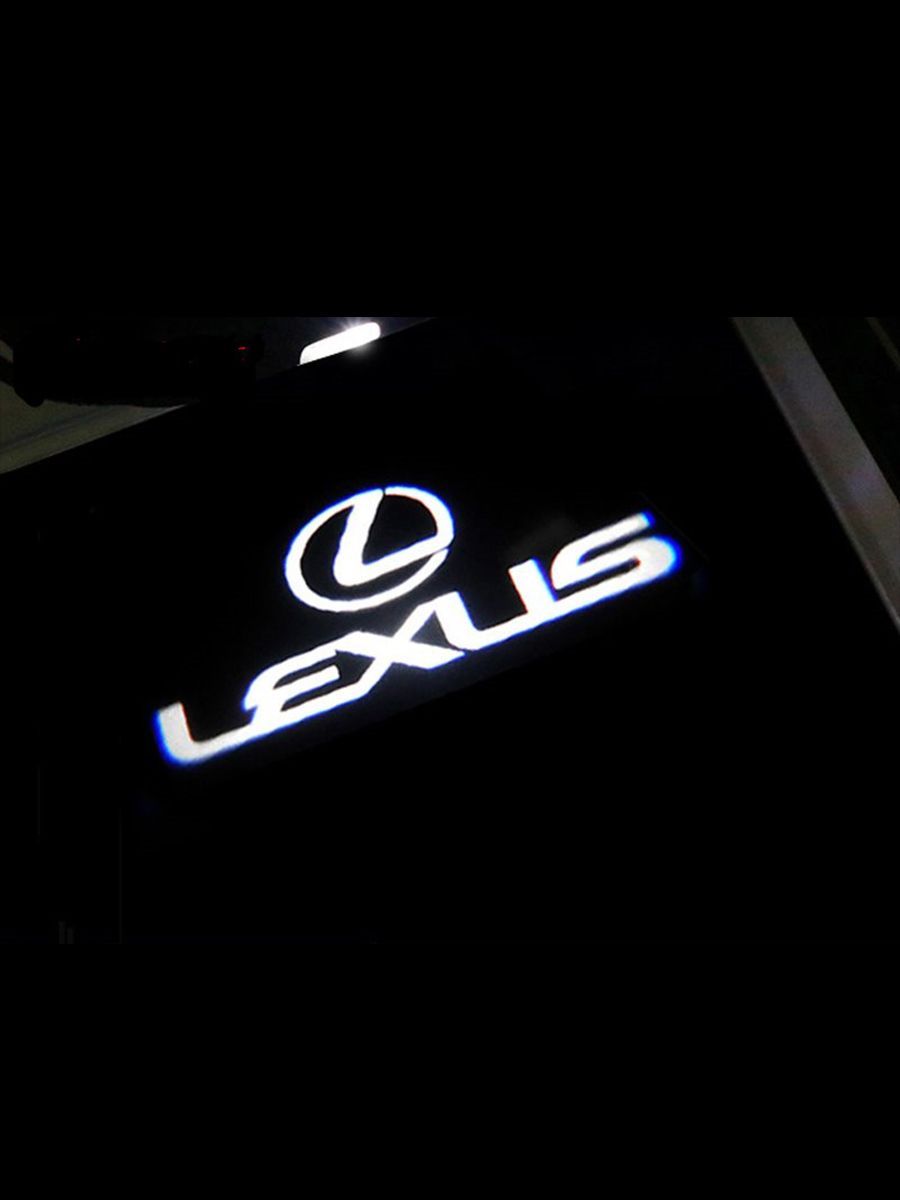 Проекция логотипа авто Lexus ES GS GX LS Лексус IS IS250 IS250AWD IS300 IS300AWD IS350 IS300h LC LX LX470 LX570 LX460 RC RX Подсветка дверей (2 шт.)