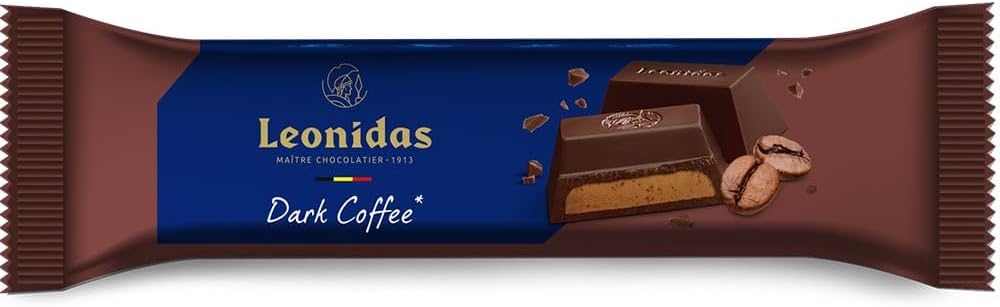Leonidas Шоколадные батончики Fresh Belgian Dark - Coffee Praline 6x50г