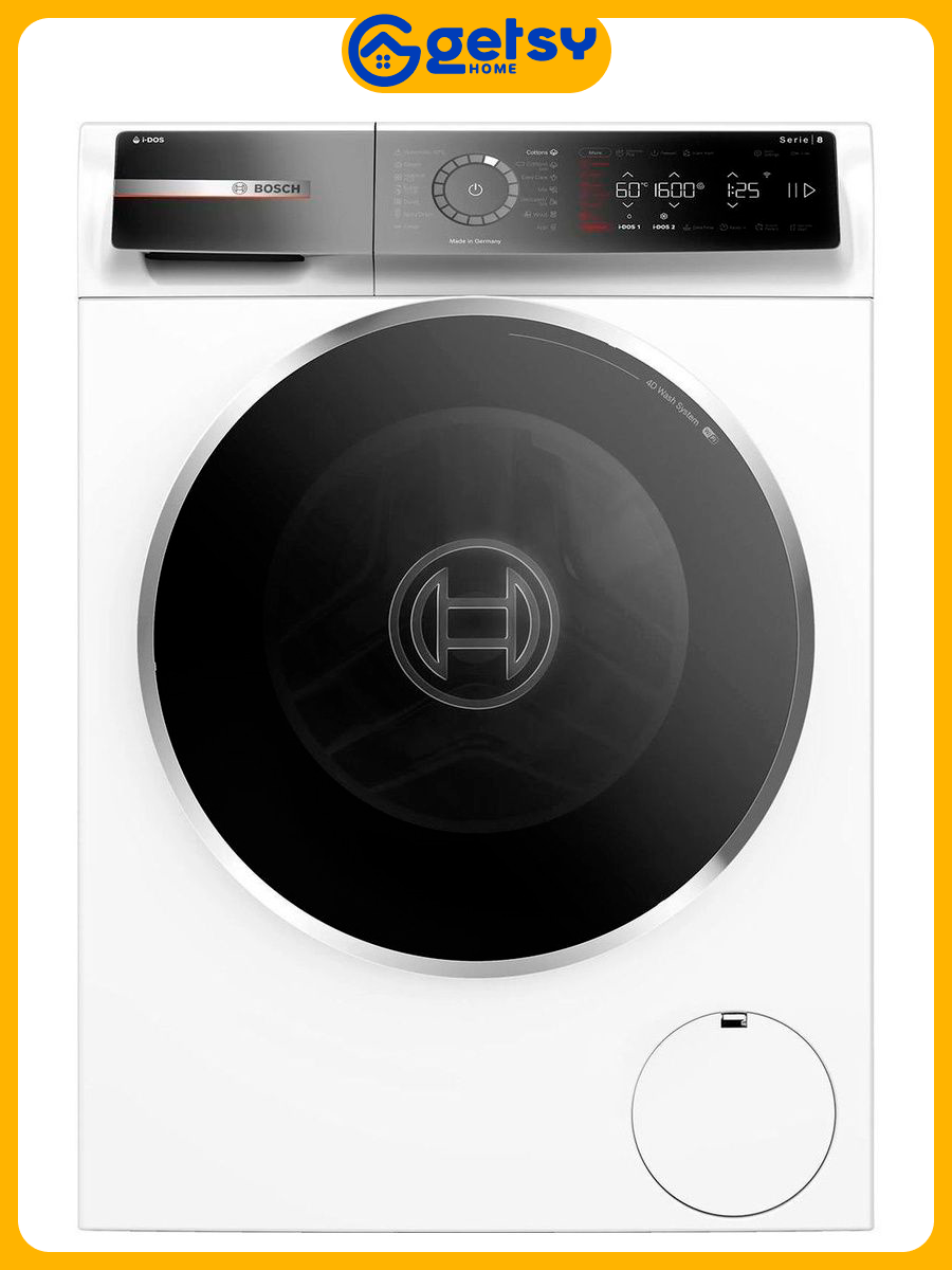 Стиральная машина BOSCH WGB256A1ME Serie 8, 10кг, 14 программ, 1600 об/мин, белая