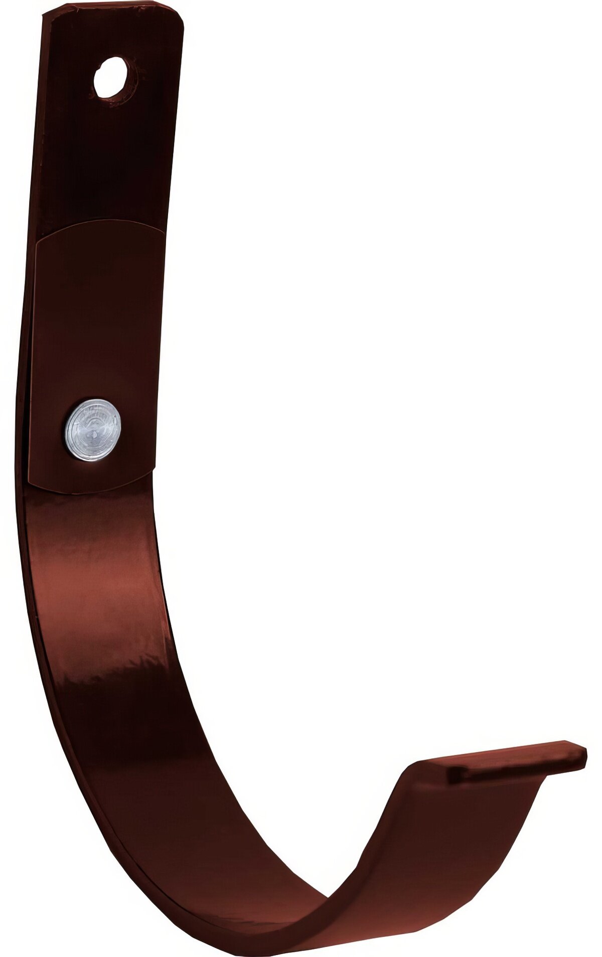 Держатель желоба NIKA круглый, короткий, RAL 8017 (шоколадный) В0000019229