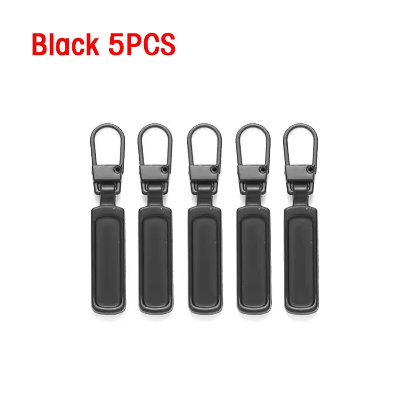 Металлические сменные бегунки для молний 5/8/10/20 шт. Черный, Black 5pcs