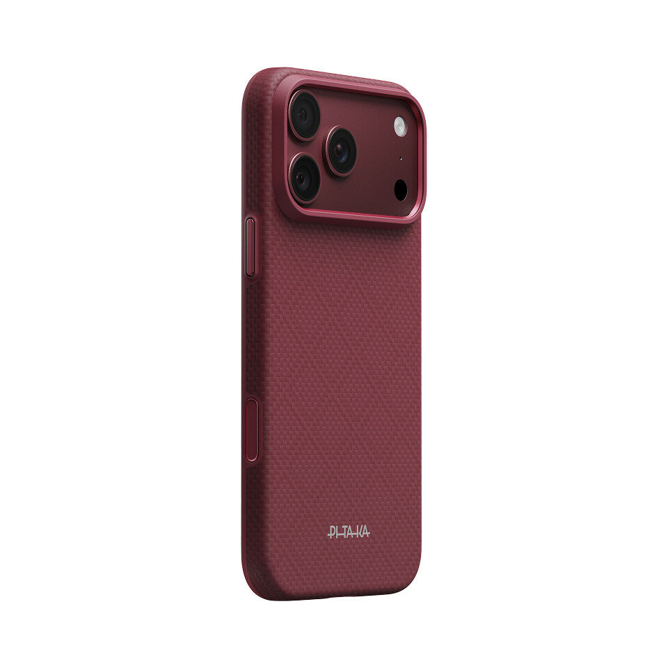 Чехол PITAKA Summa Case для iPhone 18 Pro - Burgundy