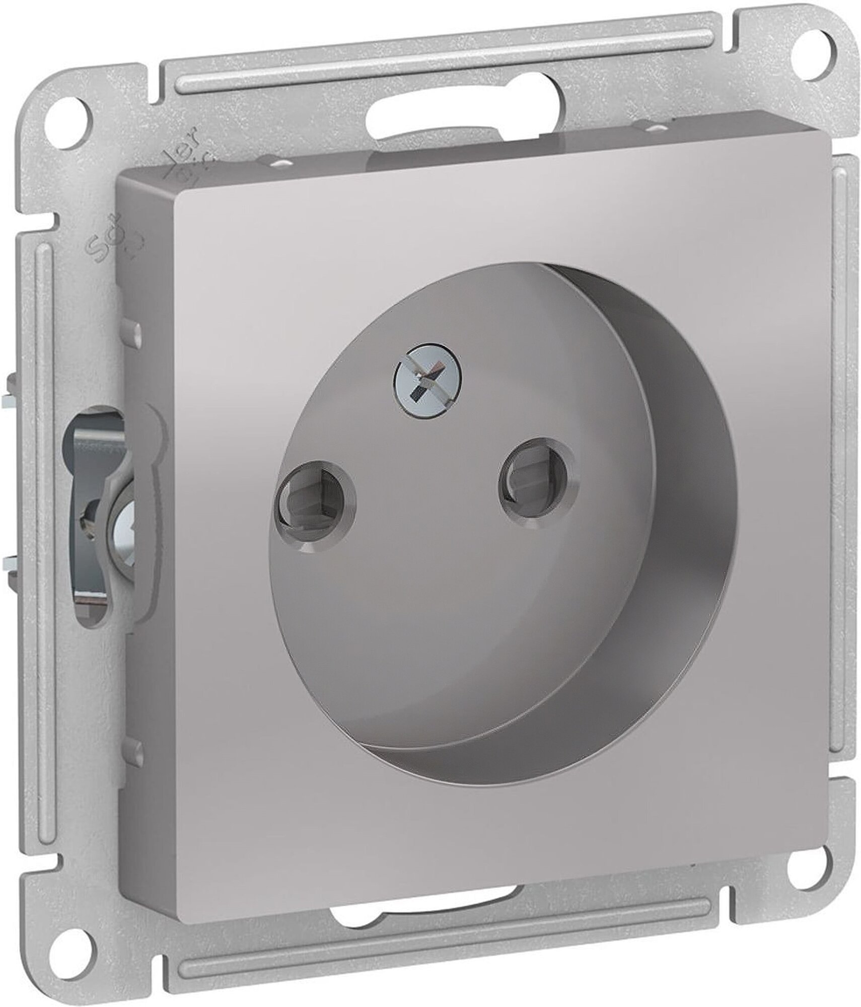 Розетка электрическая Schneider Electric Atlas Design ATN000349 алюминий