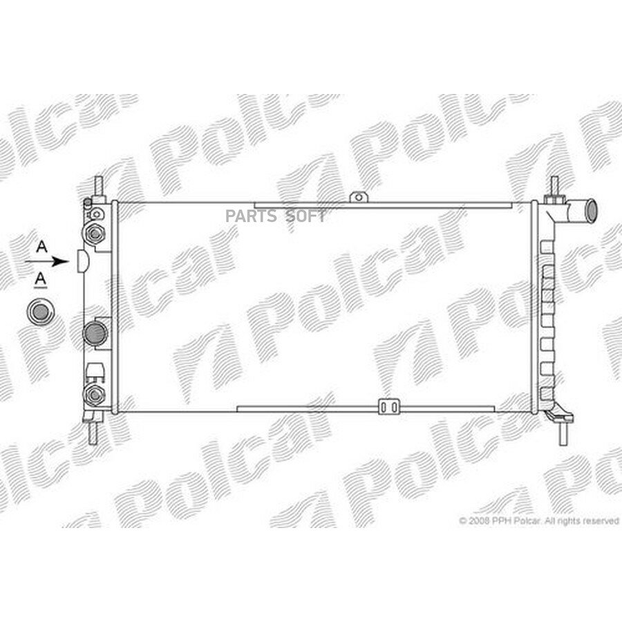 Радиаторы охлаждения от официального дистрибьютора, POLCAR, артикул 5505088