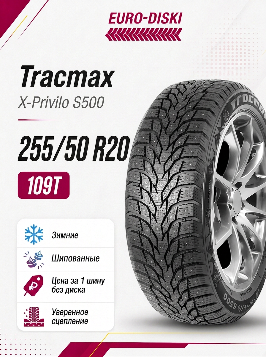 Зимние шины 20/255/50 Tracmax X-Privilo S500 109T XL Ш