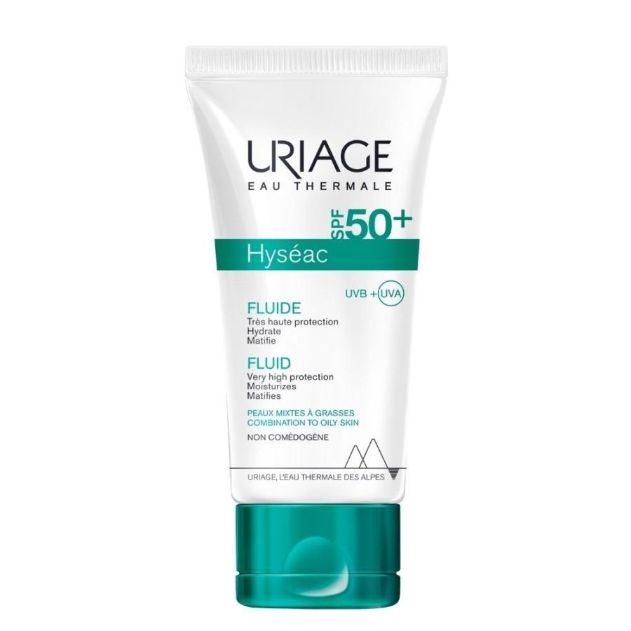 Uriage Hyseac SPF50+ Fluid Солнцезащитный крем для кожи, склонной к акне, 50 мл
