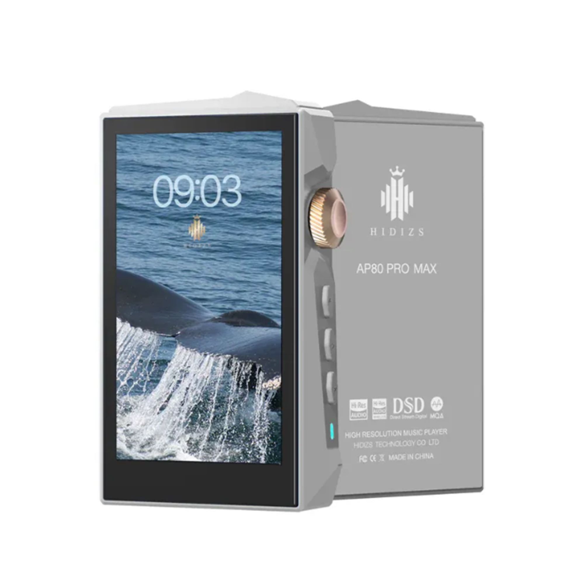 Hidizs портативный Hi-Fi плеер AP80 Pro Max, Hi-Res стриминговый, серый