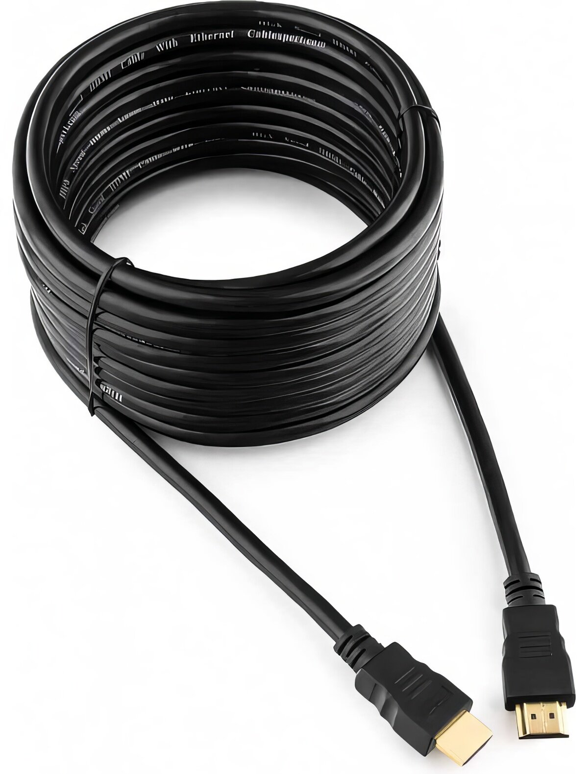 Кабель Cablexpert HDMI v2.0, 19M/19M, 7.5м, медь, черный, позолоченные разъемы, экран, пакет CC-HDMI4-7.5M