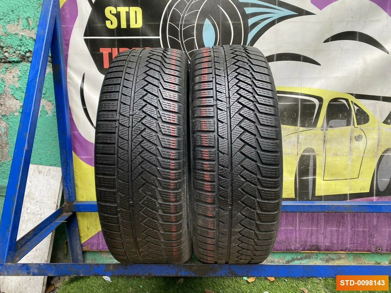 Комплект (2 шт) зимних БУ шин Continental ContiWinterContact TS 850 P 225/60 R18 50% износ 8283402628